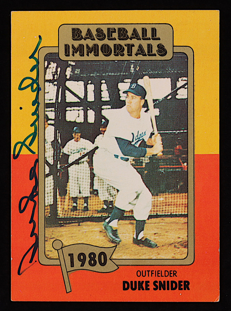 Duke Snider Signed 1980-87 SSPC HOF #170 (Beckett) | Pristine Auction