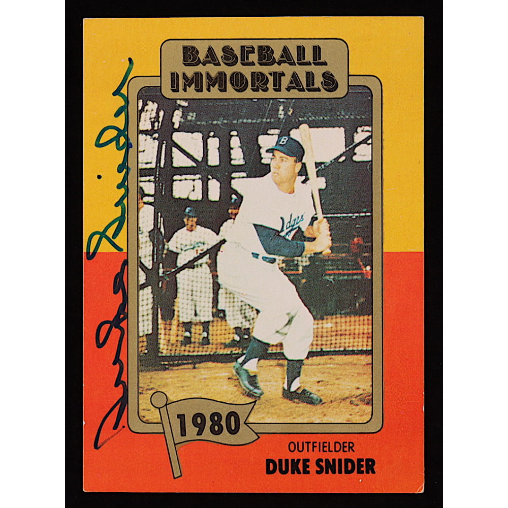 Duke Snider Signed 1980-87 SSPC HOF #170 (Beckett) | Pristine Auction