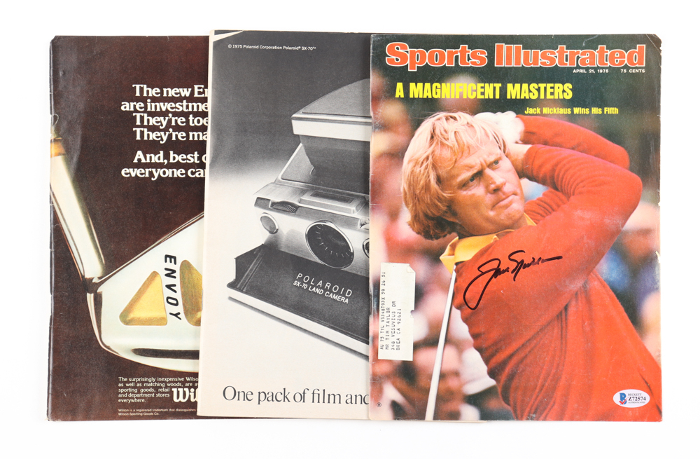 Jack Nicklaus Signed 1975 "Sports Illustrated" Magazine (Beckett) | Pristine Auction