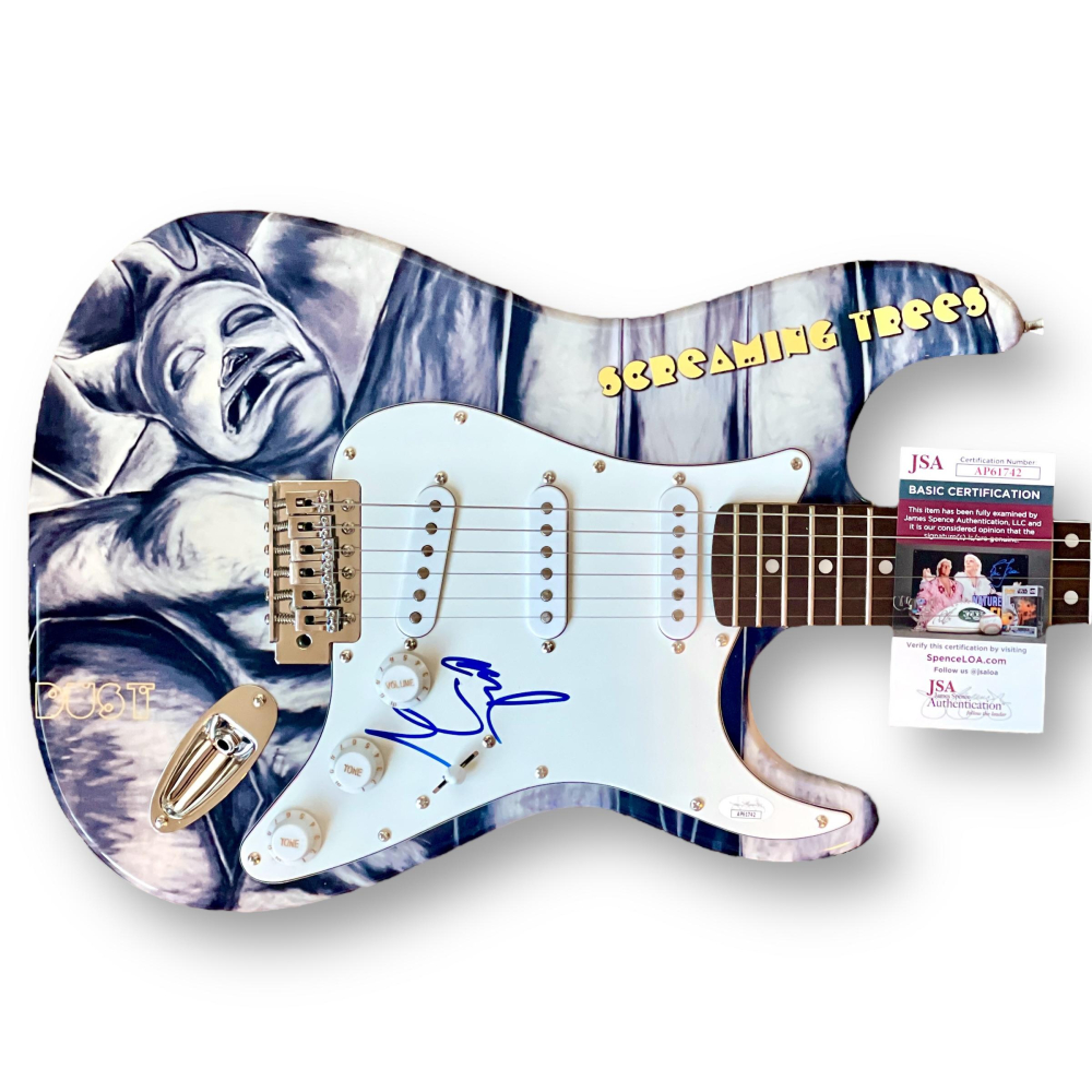 Mark Lanegan Signed Custom Screaming Trees "Dust" Stratocaster Guitar (JSA) | Pristine Auction