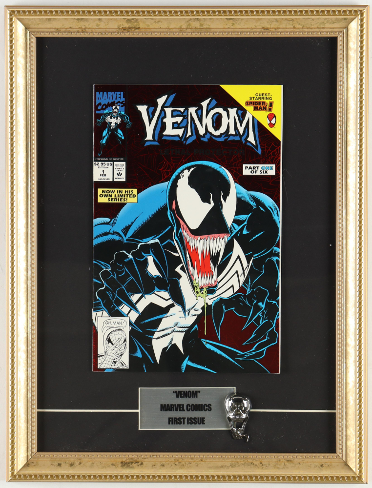 1993 "Venom: Lethal Protector" Issue #1 Marvel Custom Framed Comic Book ...