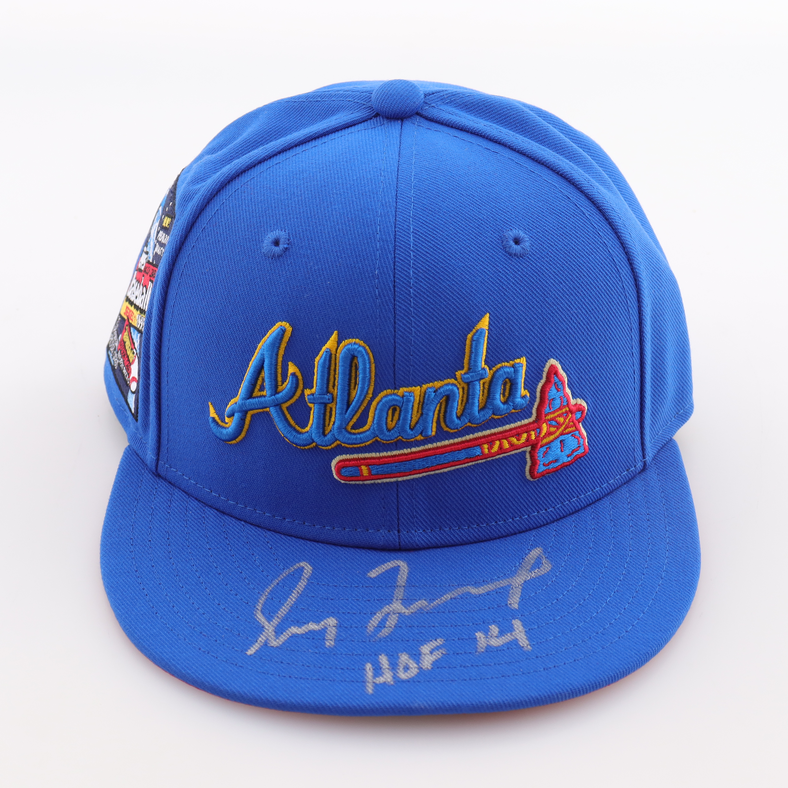 Greg Maddux Signed Braves Logo Topps Fitted Hat (MLB) | Pristine Auction