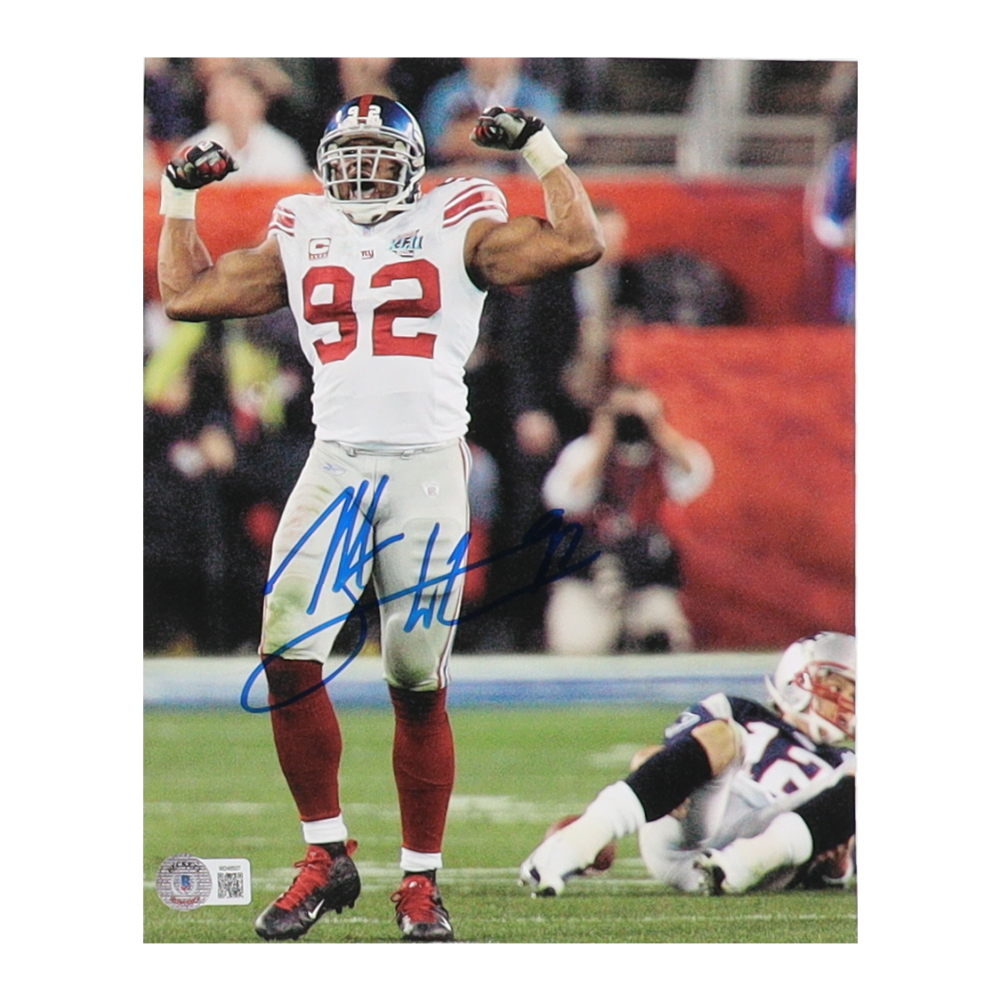 Michael Strahan Signed Giants 8x10 Photo (Beckett) | Pristine Auction