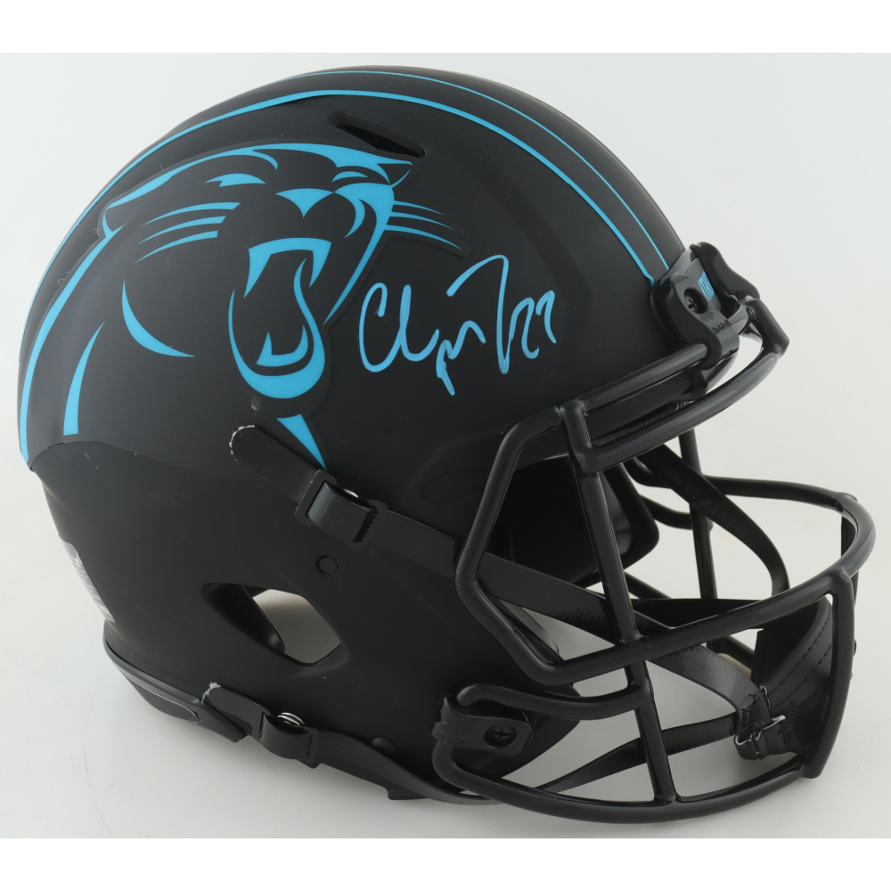 Christian McCaffrey Signed Panthers Full-Size Authentic Speed Helmet (Beckett) | Pristine Auction