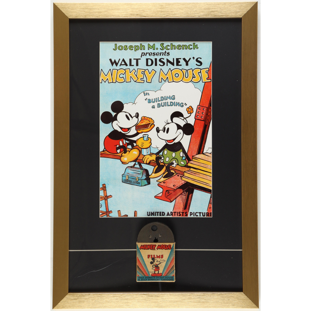 Walt Disney "Mickey Mouse Building a Building" Custom Framed 8MM ...