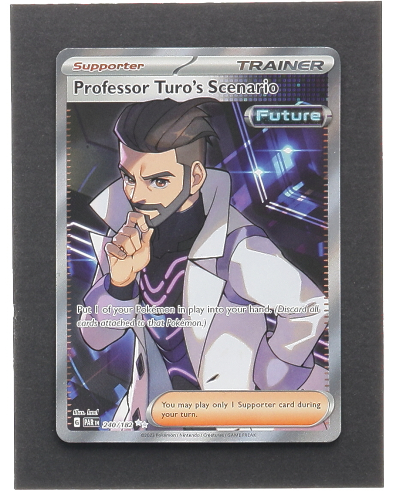 Professor Turo's Scenario 2023 Pokemon Scarlet and Violet Paradox Rift #240 Holo | Pristine Auction