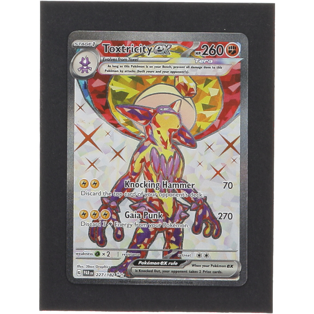 Toxtricity EX 2023 Pokemon Scarlet and Violet Paradox Rift #227 Holo ...