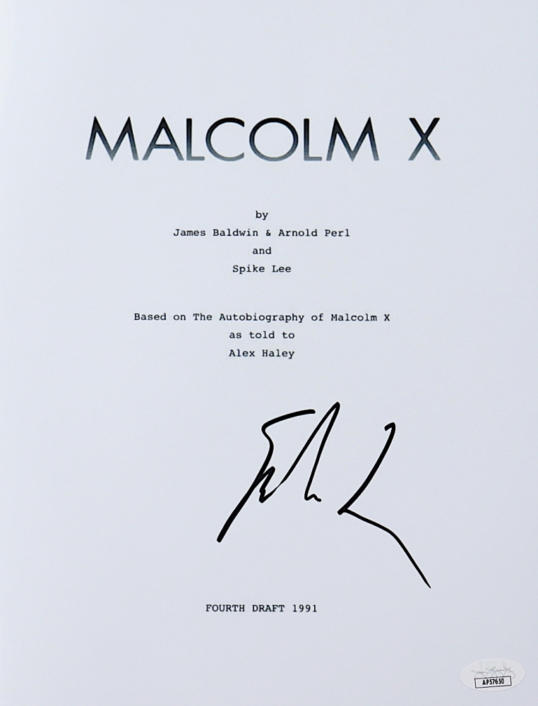 Spike Lee Signed 8x10 "Malcolm X" Script Cover Photo (JSA) | Pristine ...