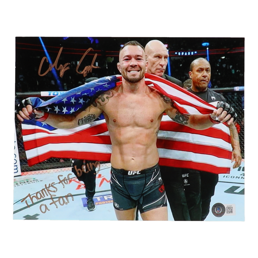Colby Covington Signed UFC 8x10 Photo Inscribed "Thanks For Being a Fan ...