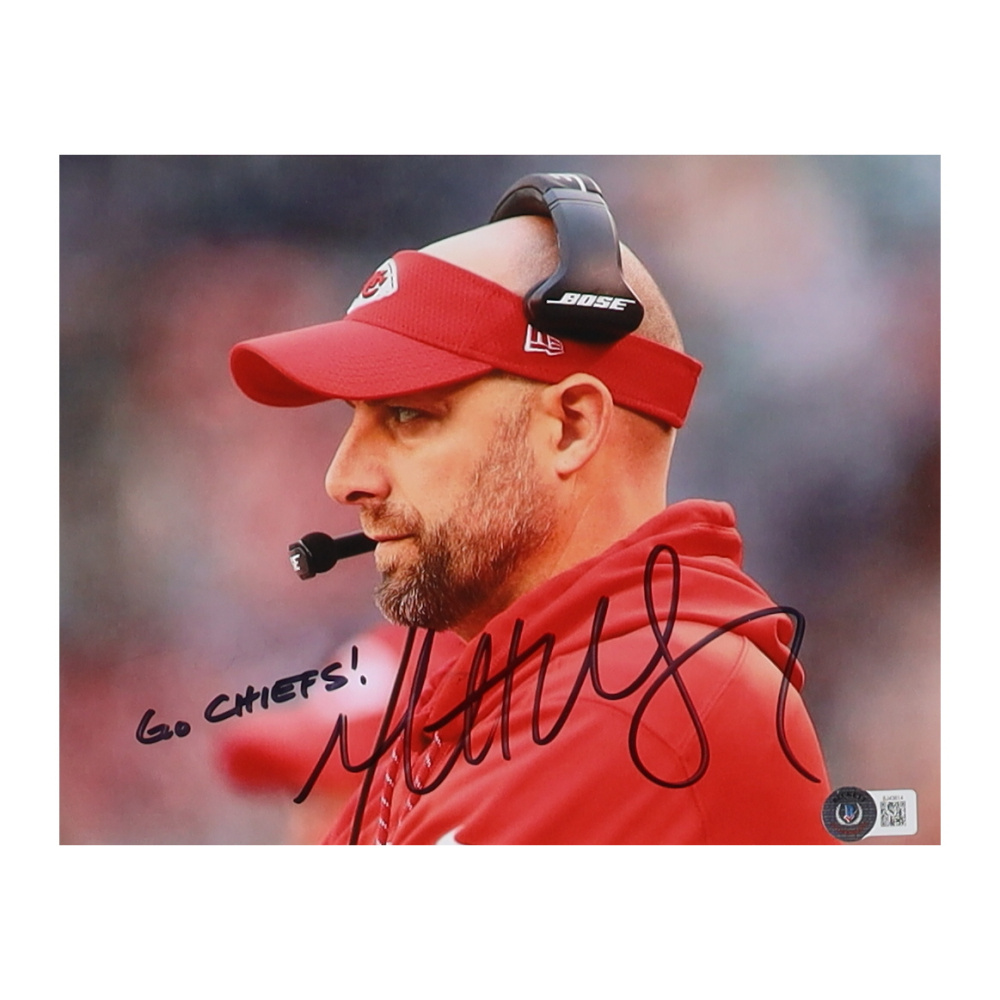Matt Nagy Signed Bears 8x10 Photo Inscribed "Go Chiefs!" (Beckett ...