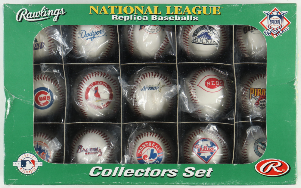 Rawlings Official Boxed Set of (15) National League Teams Logo Baseball ...