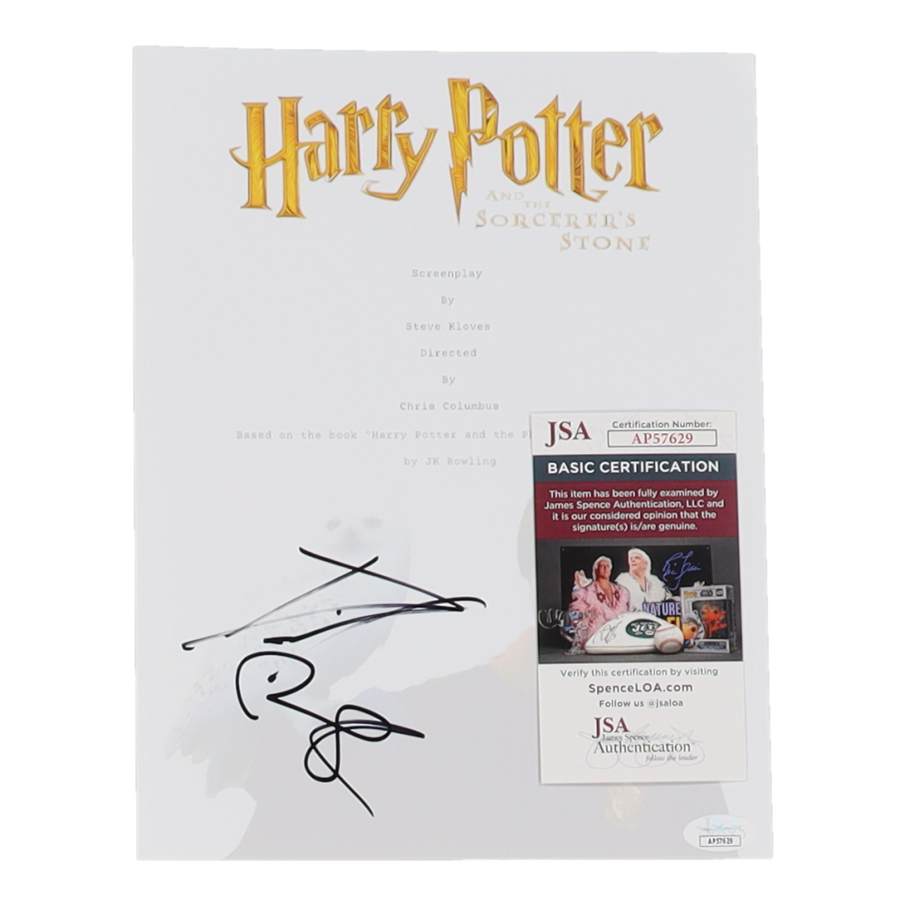 Daniel Radcliffe Signed "Harry Potter and The Sorcerer's Stone" Movie ...