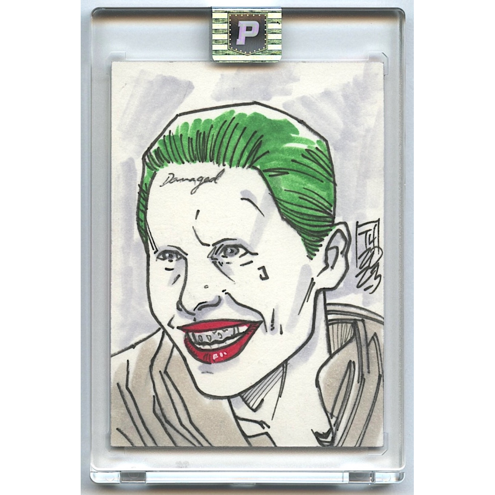 The Joker | Jared Leto | Original Art Sketch Card by Tom Hodges (1/1 ...