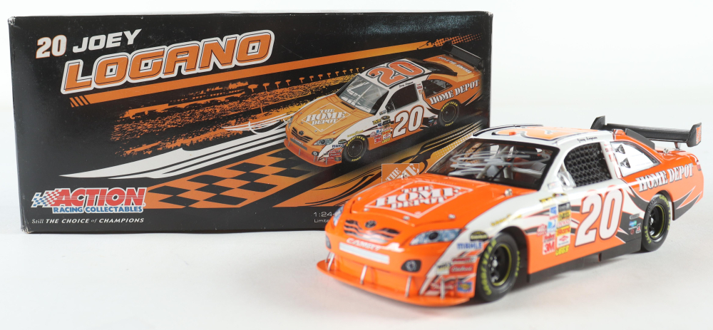 Joey Logano Signed 2009 NASCAR #20 The Home Depot - 1:24 Premium Action ...