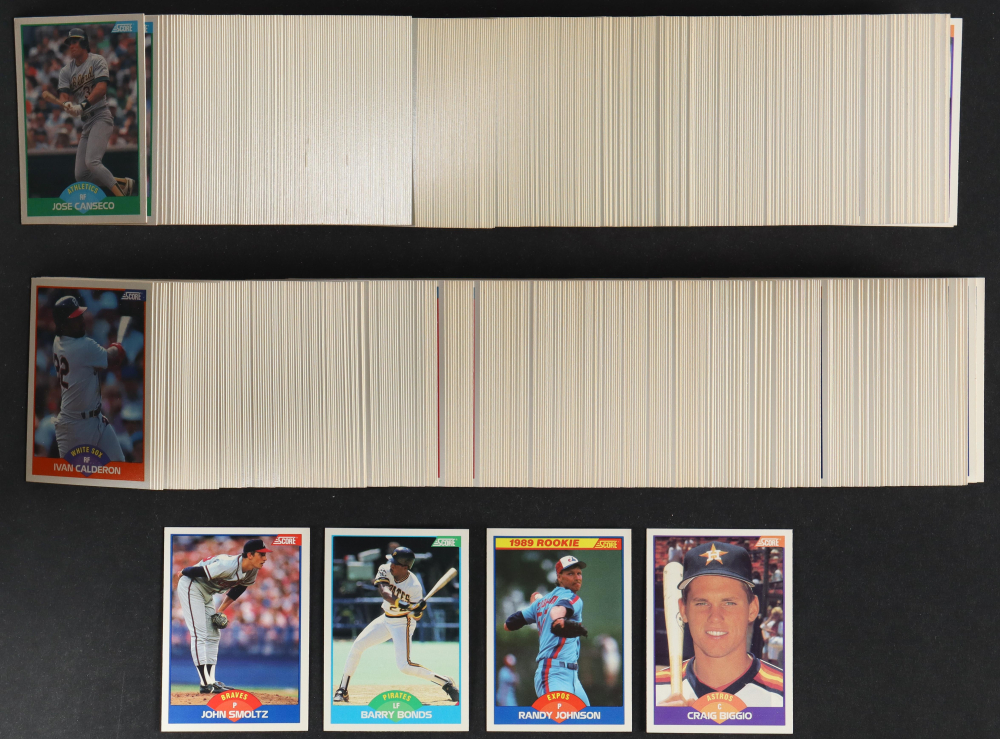 1989 Score Baseball Complete Set of (660) Cards with Craig Biggio #237 ...