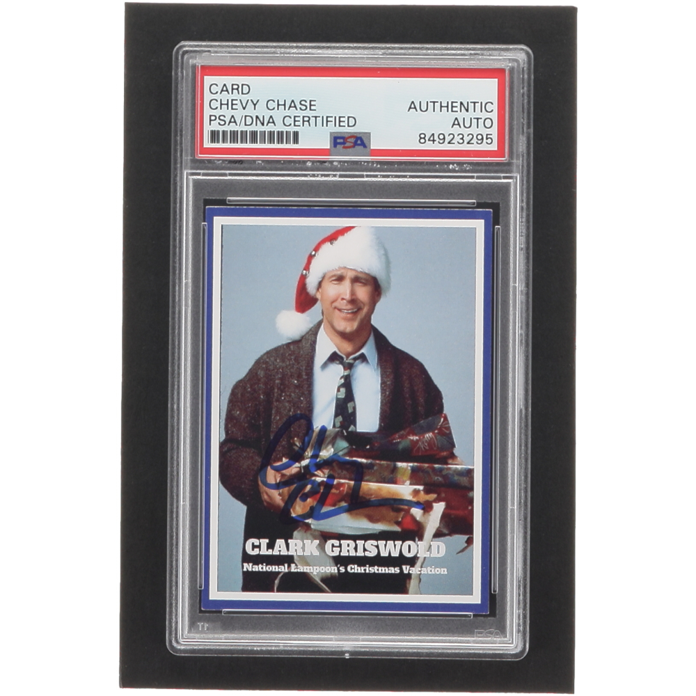 Chevy Chase Signed "National Lampoon's Christmas Vacation" Trading Card ...
