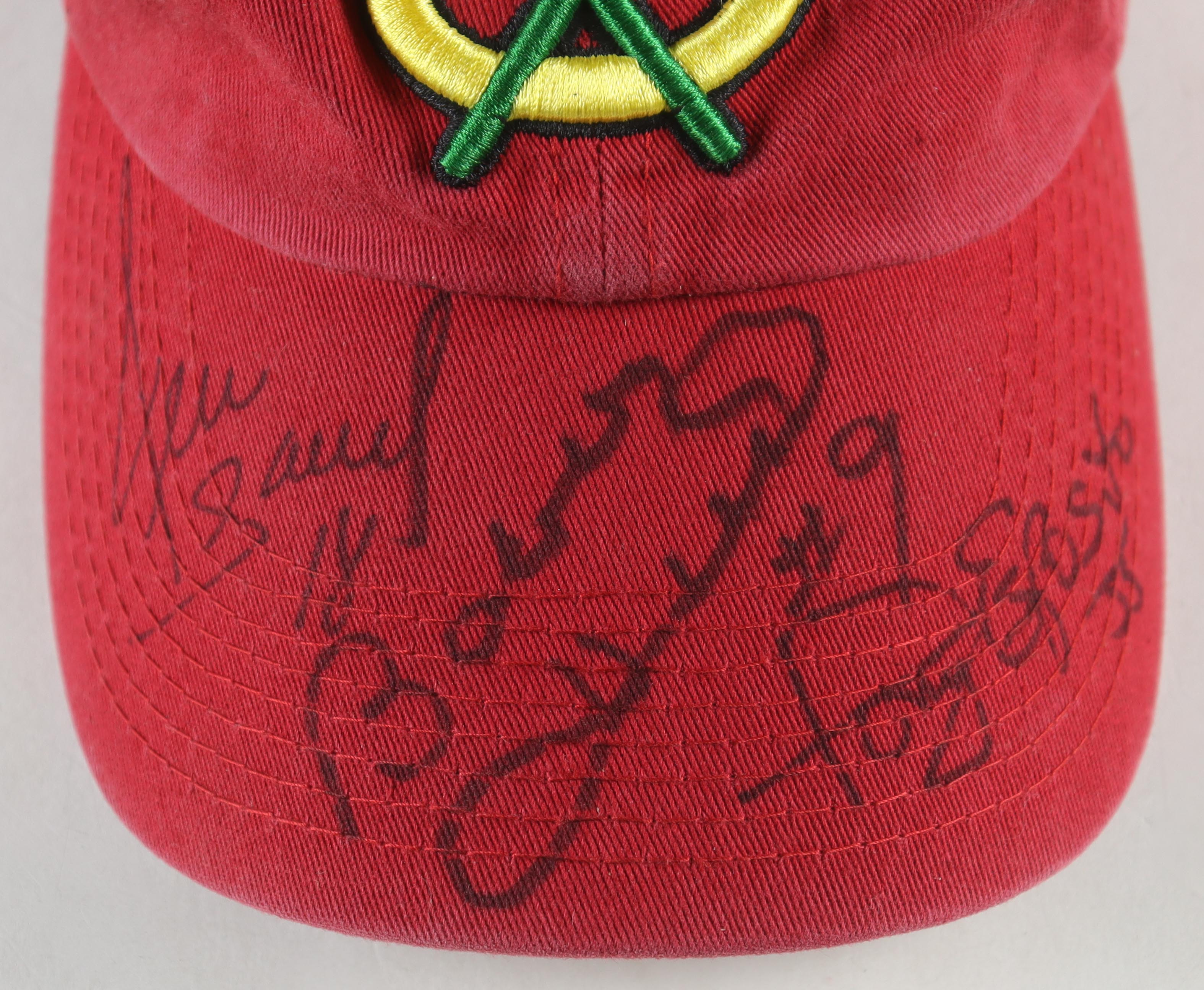 Bobby Hull, Tony Esposito & Dennis Savard Signed Blackhawks Hat ...