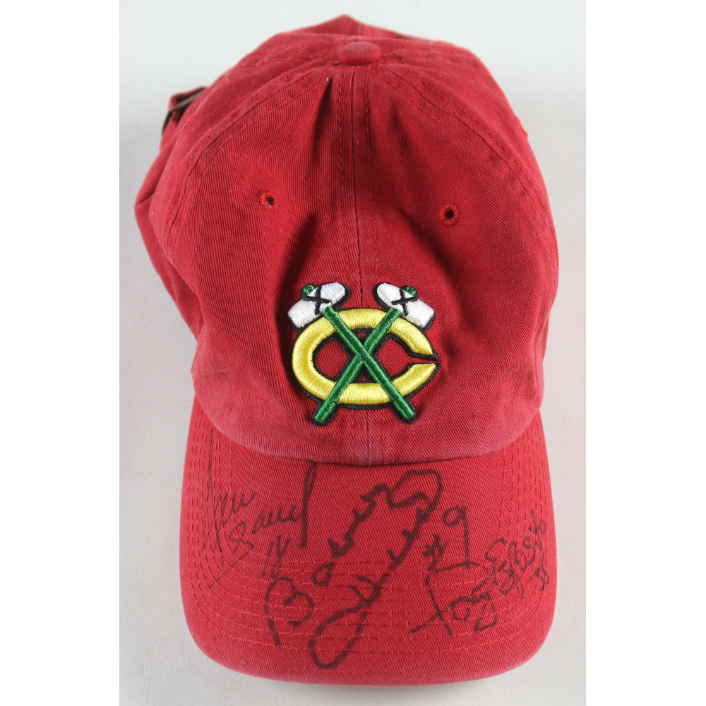 Bobby Hull, Tony Esposito & Dennis Savard Signed Blackhawks Hat ...