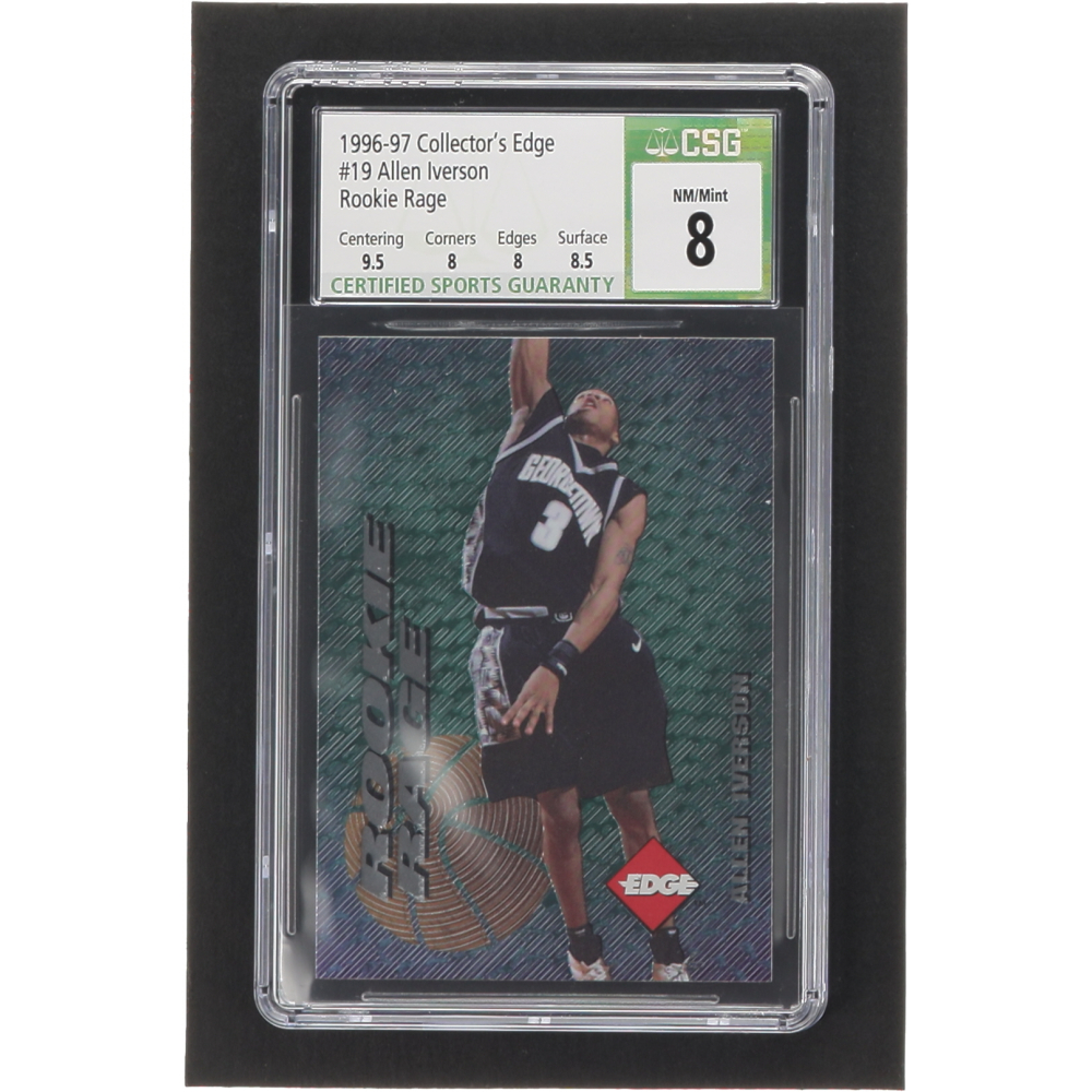 Allen Iverson 1996 Collector's Edge #19 RC (CSG 8) | Pristine Auction