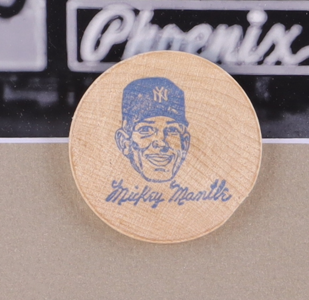 Mickey Mantle 1952 Topps Black & White Custom Framed Rookie Photo ...