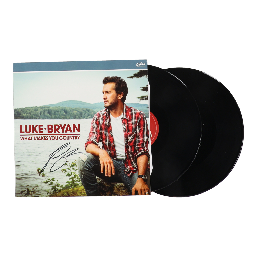 Luke Bryan Signed "What Makes You Country" Vinyl Album Cover (JSA ...
