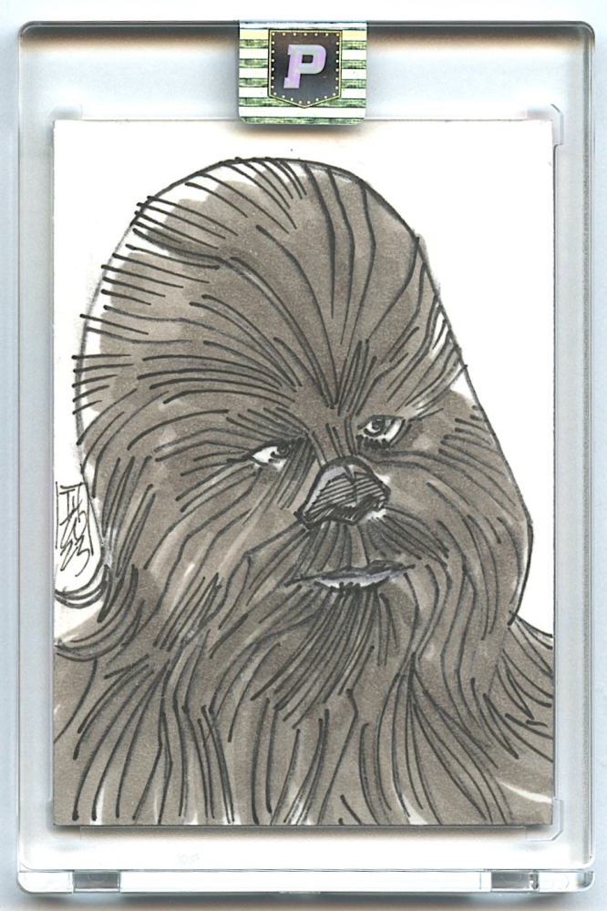 Chewbacca | Star Wars | Original Art Sketch Card by Tom Hodges (1/1 ...