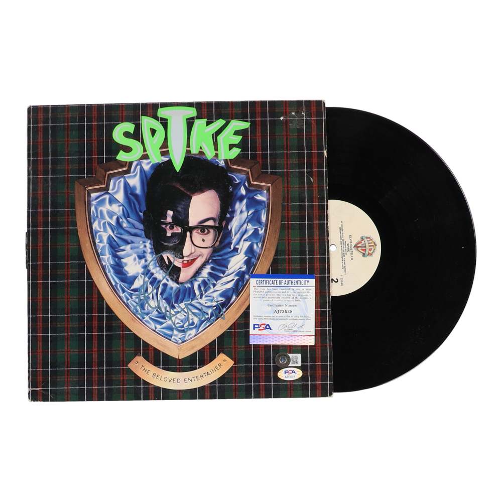 Elvis Costello Signed "Spike" Vinyl Record Album (Beckett & PSA ...
