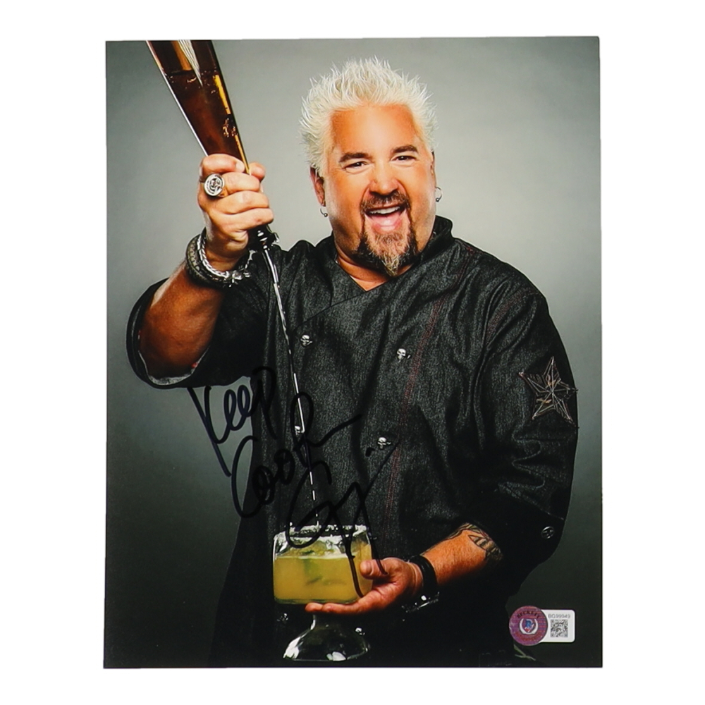 Guy Fieri Signed 8x10 Photo Inscribed "Keep Cool" (Beckett) | Pristine ...