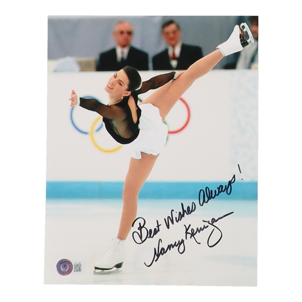 Nancy Kerrigan Signed Olympics 8x10 Photo Inscribed "Best Wishes Always ...
