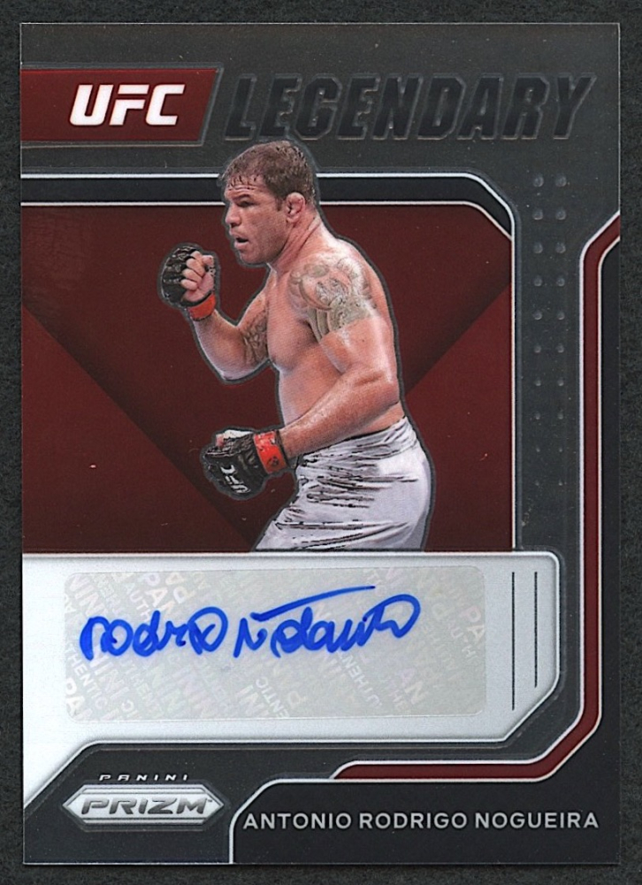 Antonio Rodrigo Nogueira 2022 Panini Prizm UFC Legendary Signatures # ...