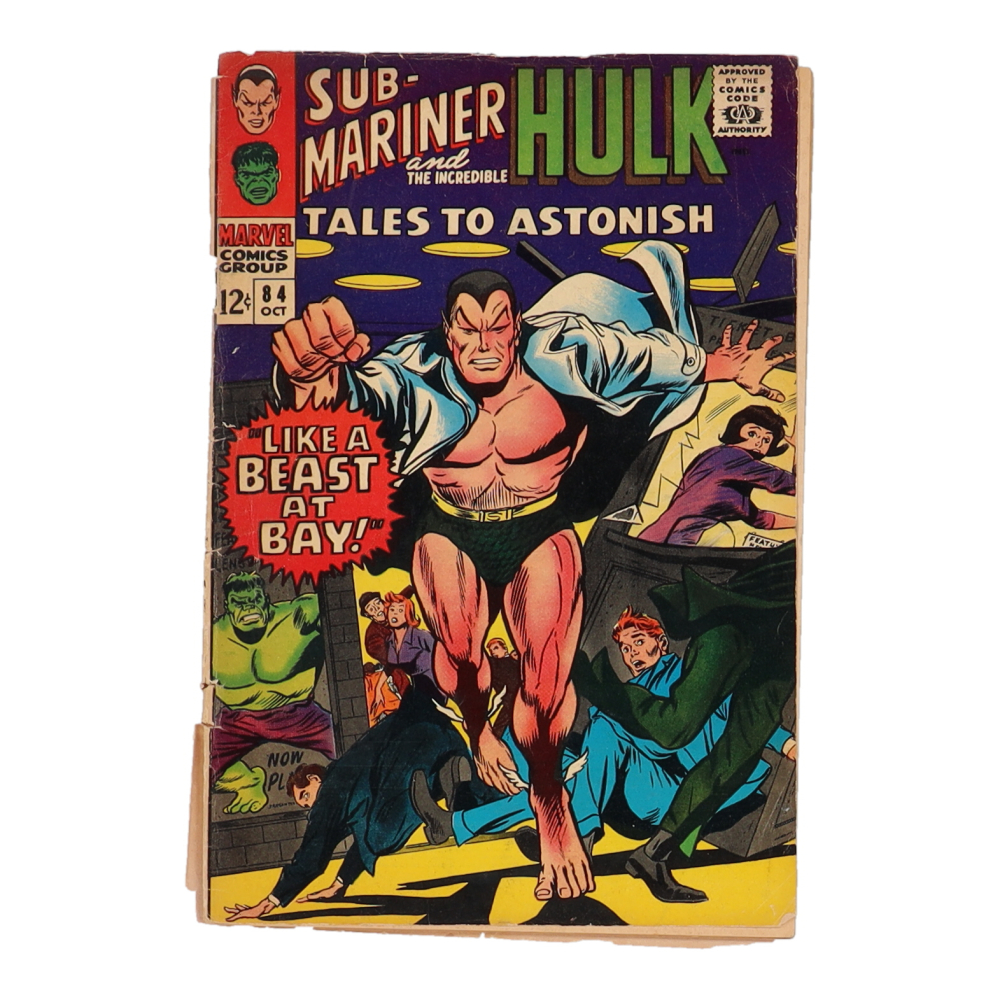 1966 "Tales to Astonish: The Incredible Hulk & The Sub-Mariner" Issue ...