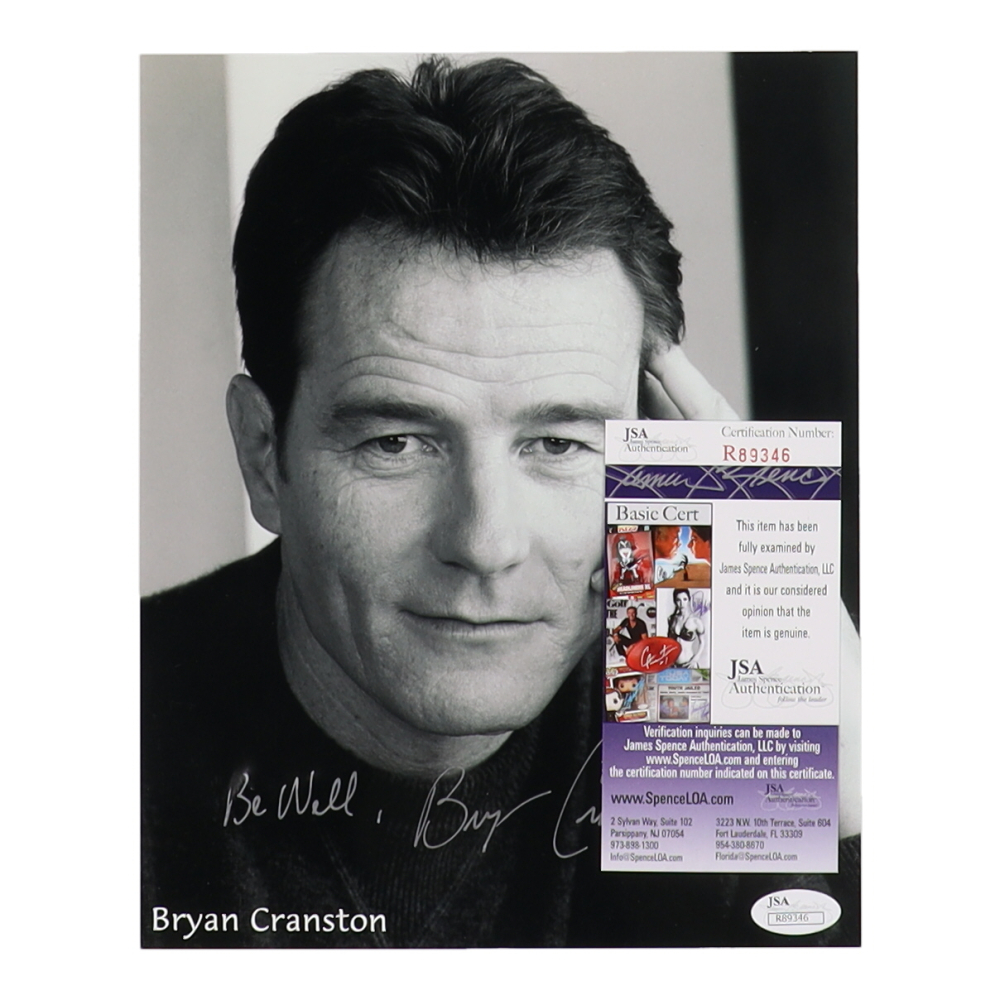Bryan Cranston Signed 8x10 Photo Inscribed "Be Well" (JSA) | Pristine ...