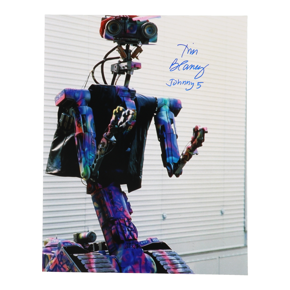 Tim Blaney Signed "Short Circuit" 11x14 Photo Inscribed "Johnny 5 ...