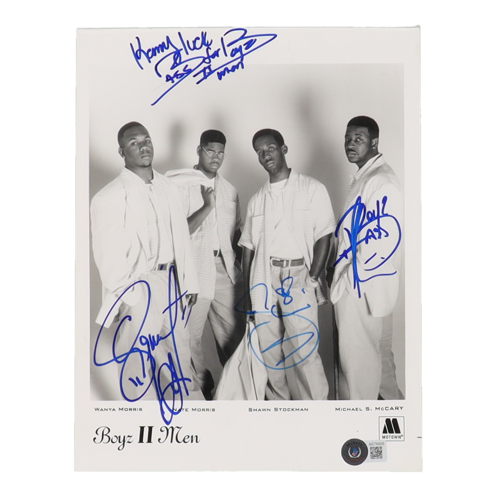Shawn Stockman, Wanya Morris & Michael McCary Signed "Boyz II Men" 8x10 ...