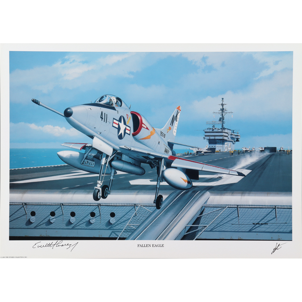 Stan Stokes Lithograph Signed By Everett Alvarez Jr. (AIV) | Pristine ...