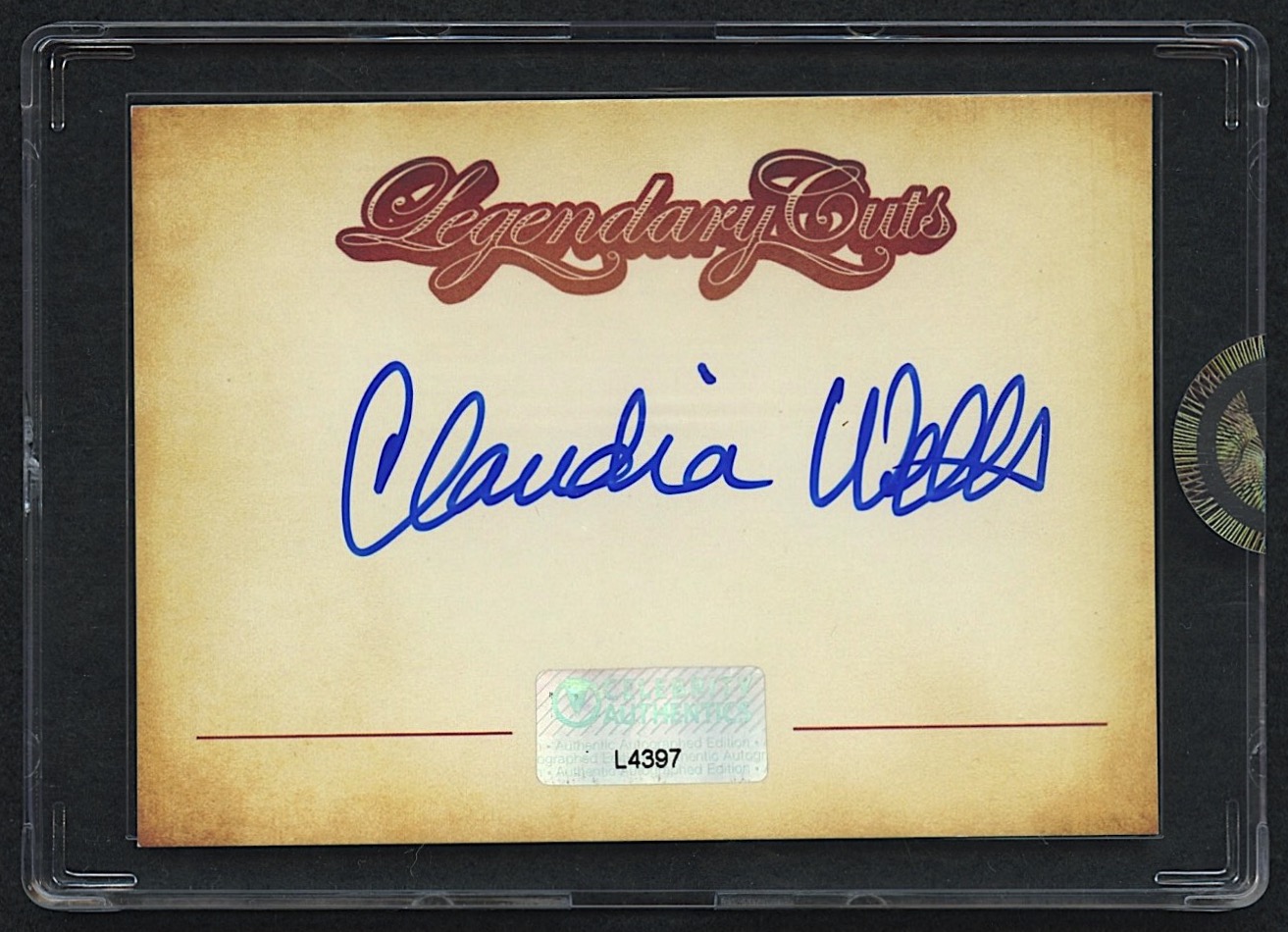 Claudia Wells Signed Legendary Cuts Autograph (Celebrity Authentics) | Pristine Auction