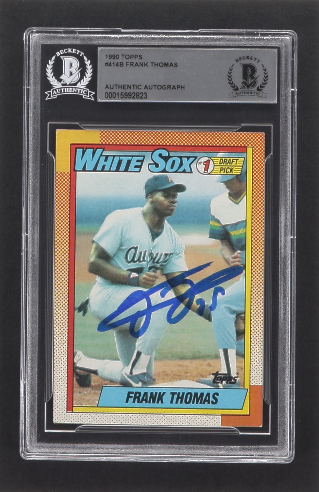 Frank Thomas Signed 1990 Topps #414B RC (BGS) | Pristine Auction
