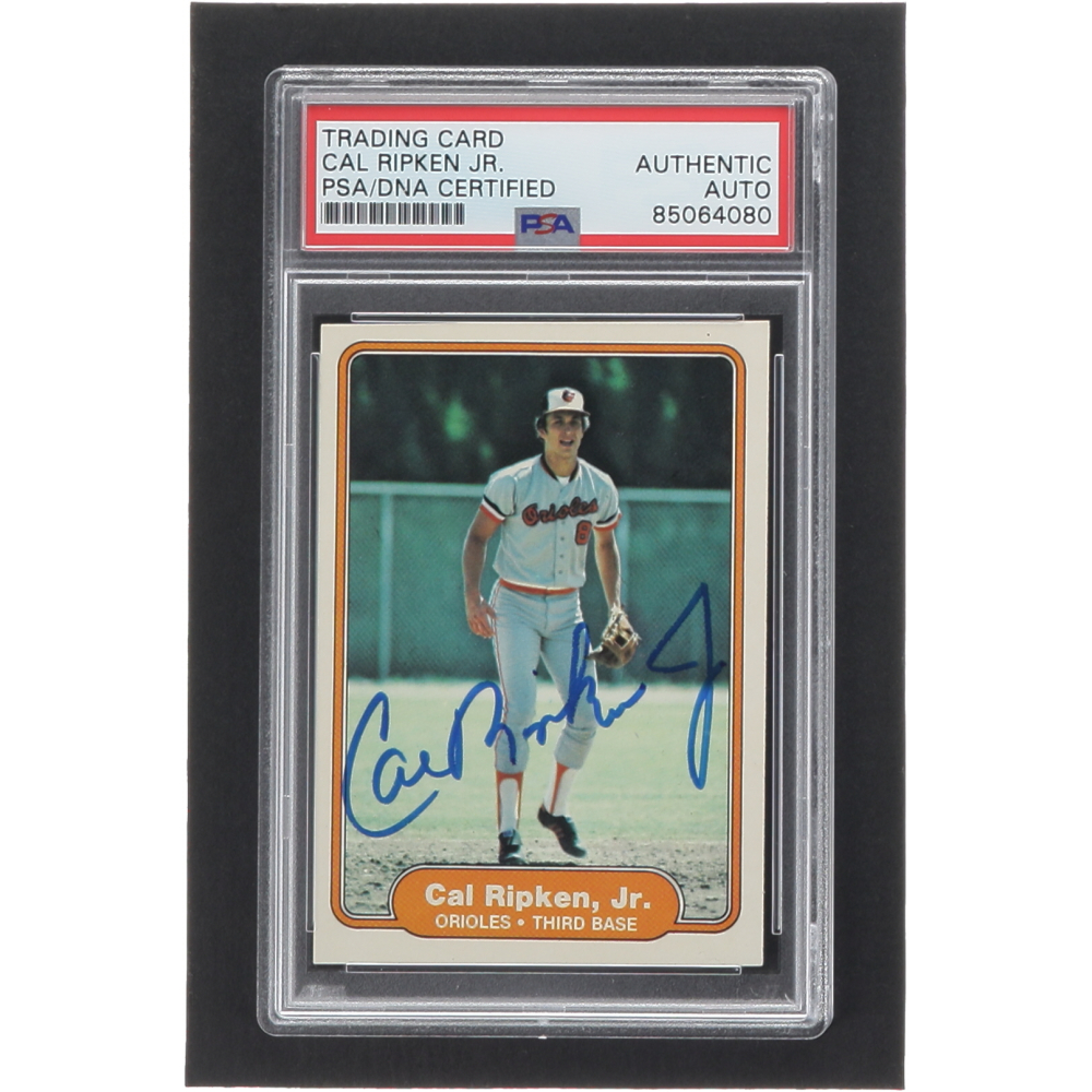 Cal Ripken Jr. Signed 1982 Fleer #176 RC (PSA) | Pristine Auction