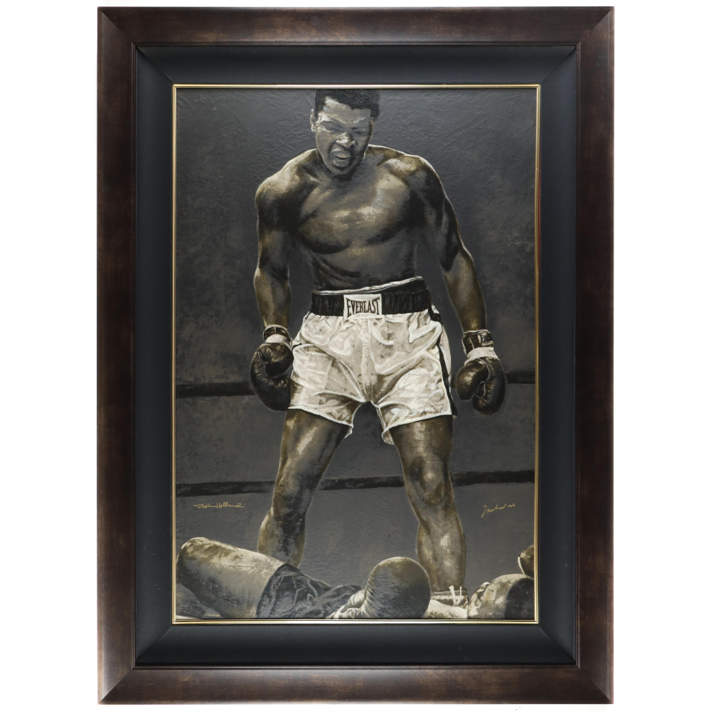 Muhammad Ali Signed Custom Framed Oversized Canvas Painting Display ...