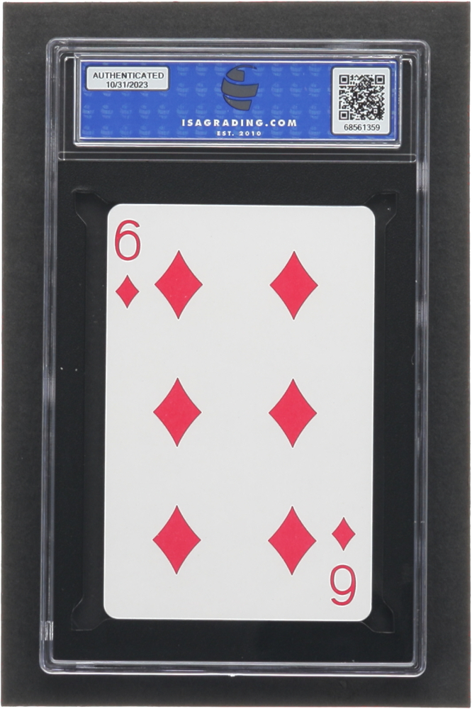 Babe Ruth 1973 U.S. Playing Cards Six of Diamonds (ISA 10) | Pristine Auction
