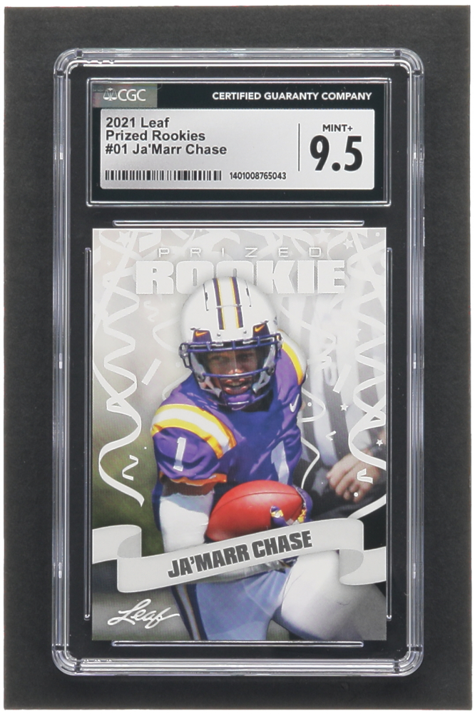 Ja'Marr Chase 2021 Leaf Special Release Prized Rookie #01 RC (CGC 9.5 ...