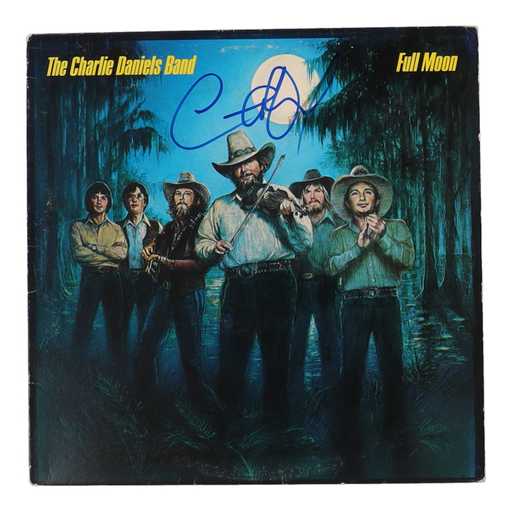 Charlie Daniels Signed Charlie Daniels Band "Full Moon" Vinyl Record ...
