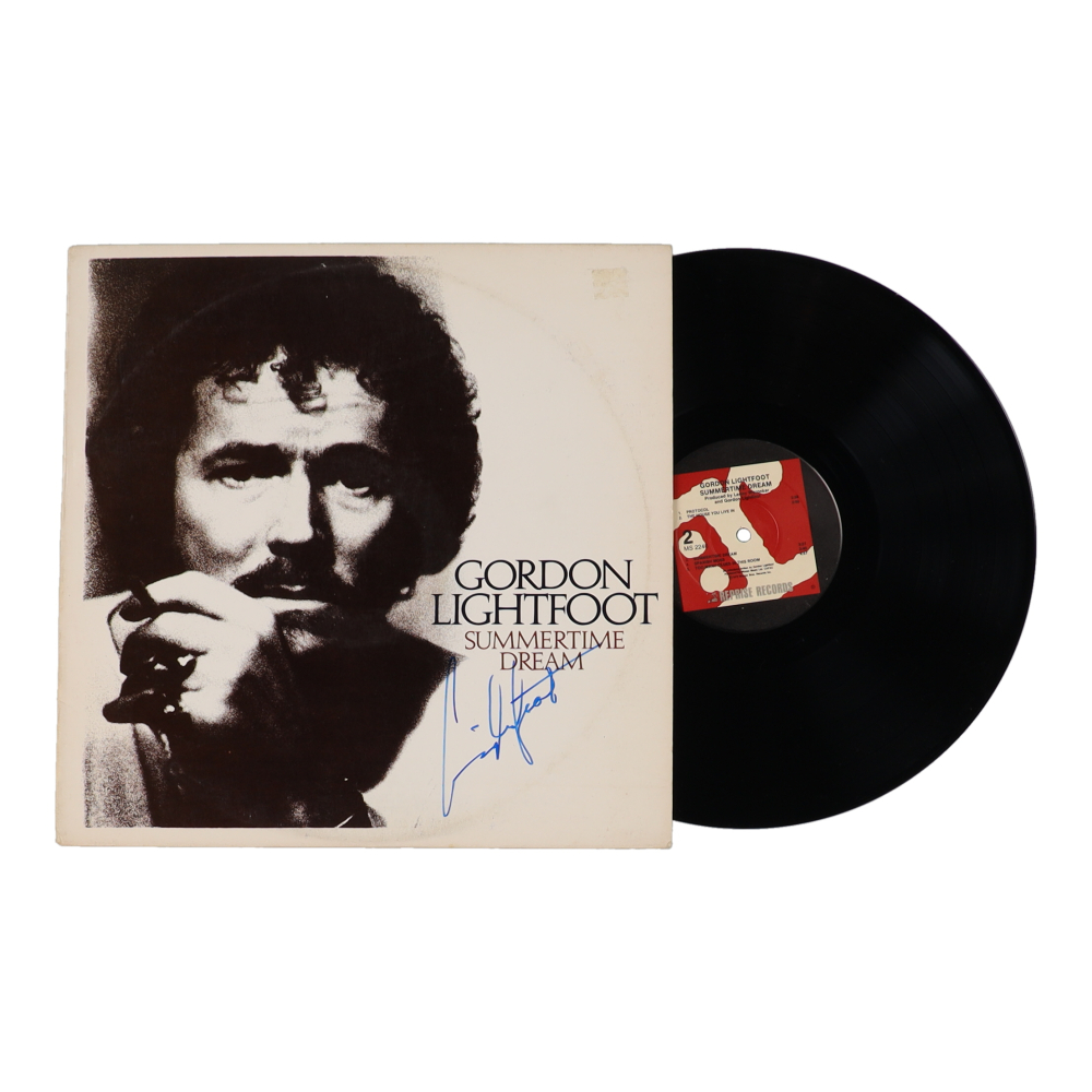 Gordon Lightfoot Signed "Summertime Dream" Vinyl Record Album (Beckett) | Pristine Auction