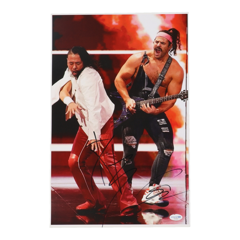 Shinsuke Nakamura & Rick Boogs Signed WWE 11x17 Photo (ACOA) | Pristine ...
