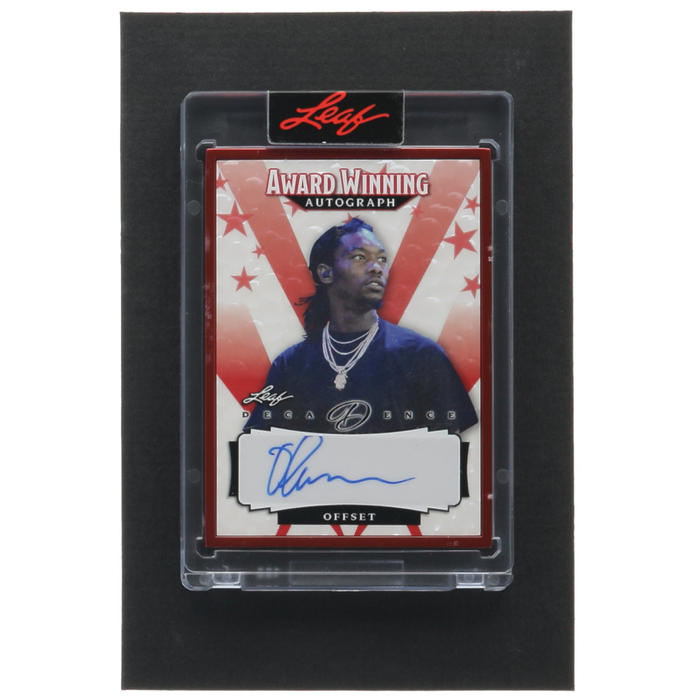 Offset 2023 Leaf Decadence Pop Century Award Winning Autographs Red # ...