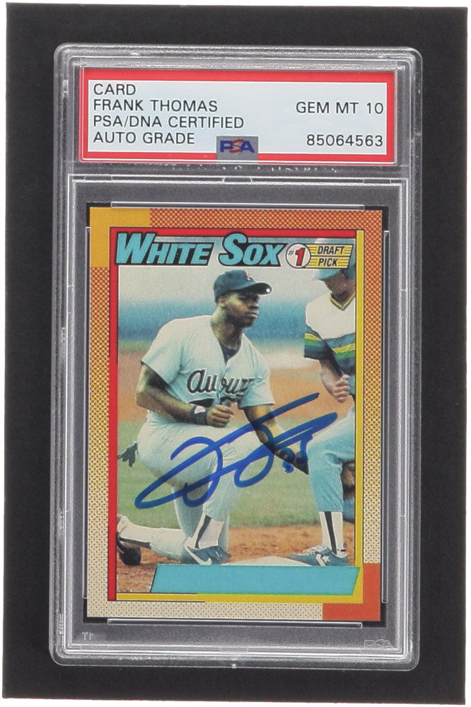 Frank Thomas Signed Custom Trading Card (PSA | Autograph Graded PSA 10 ...