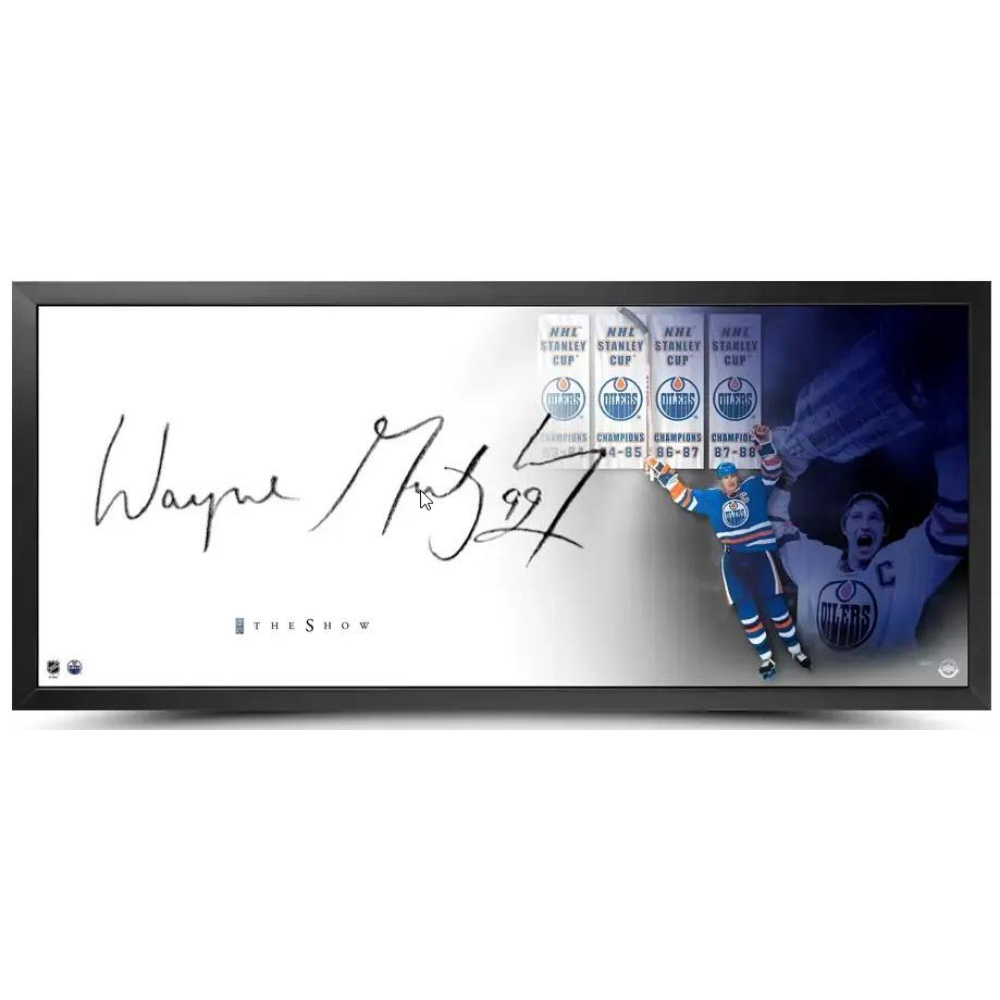 Wayne Gretzky Signed Oilers "The Show" Custom Framed Photo on Archival ...