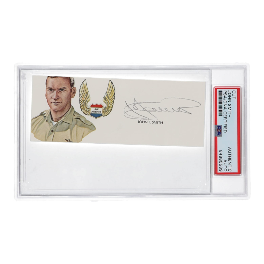 John F. Smith Signed Cut (PSA) | Pristine Auction