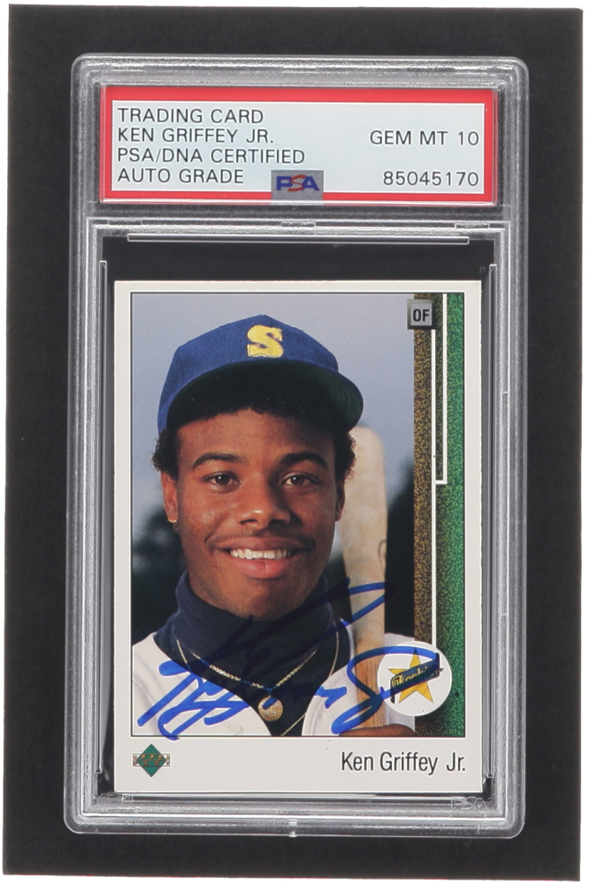 Ken Griffey Jr. Signed 1989 Upper Deck #1 RC (PSA | Autograph Graded ...