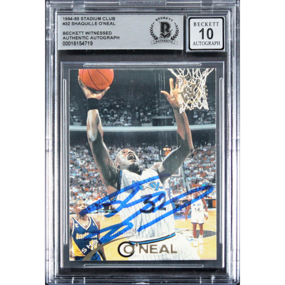 Shaquille O'Neal Signed 1994-95 Stadium Club #32 (BGS | Autograph Graded 10) | Pristine Auction
